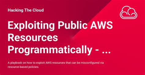 Iterasec On Linkedin Exploiting Public Aws Resources Programmatically
