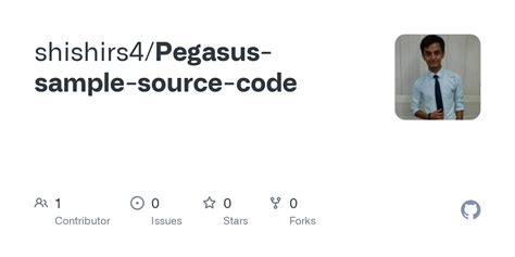 Github Shishirs4pegasus Sample Source Code