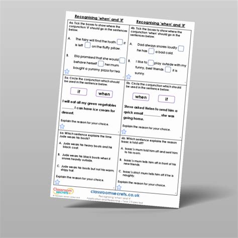 Year 2 Recognising When And If Application And Reasoning 2 Resource Classroom Secrets