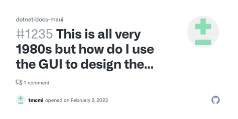 This Is All Very 1980s But How Do I Use The GUI To Design The Interface