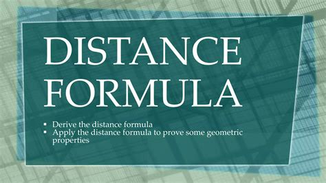 Distance Formula Ppt Presentationpptx