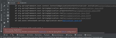 Spring Boot Intellij 运行应用的时候 Command Line Is Too Long Shorten Command