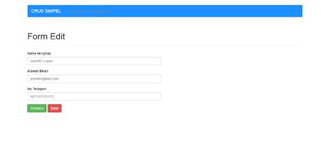 Source Code Php Mysql Crud Simpel Pendaftaran Berbasis Web