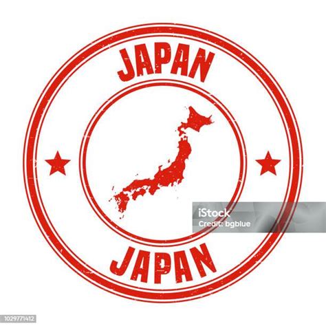 일본빨간색 그런 지 고무 스탬프 이름 및 지도 아이콘에 대한 스톡 벡터 아트 및 기타 이미지 아이콘 일러스트레이션 0명 Istock