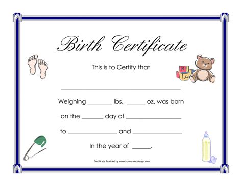 Birth Certificate Template For Microsoft Word Artofit