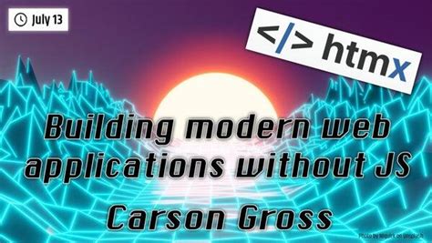 Htmx Building Modern Web Applications Without Js Do 13 Juli 2023 Soumya Ranjan Satpathy