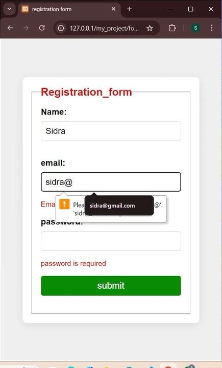 Simple Php Form Validation Beginner Web Development Project Shorts Php Formvalidation