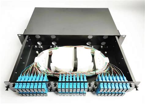 8 12 24 48 Port Fiber Optic Patch Panel 1u 19 Inches Rack Mount Lc Sc Full Equipment Din Rail