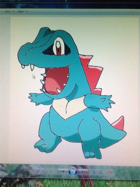 Totodile Drawing At PaintingValley Com Explore Collection Of Totodile Drawing