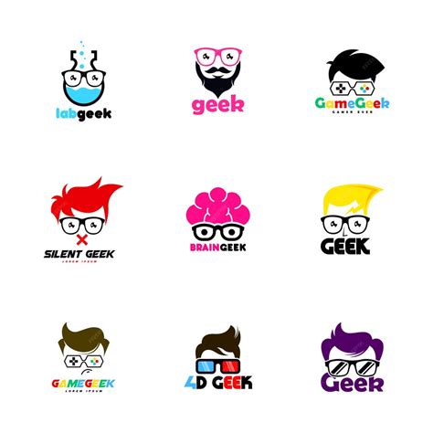 Premium Vector Geek Logo