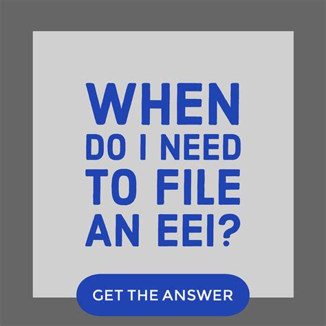 What Is An Eei And When Do I Need To File One Preferred Shipping
