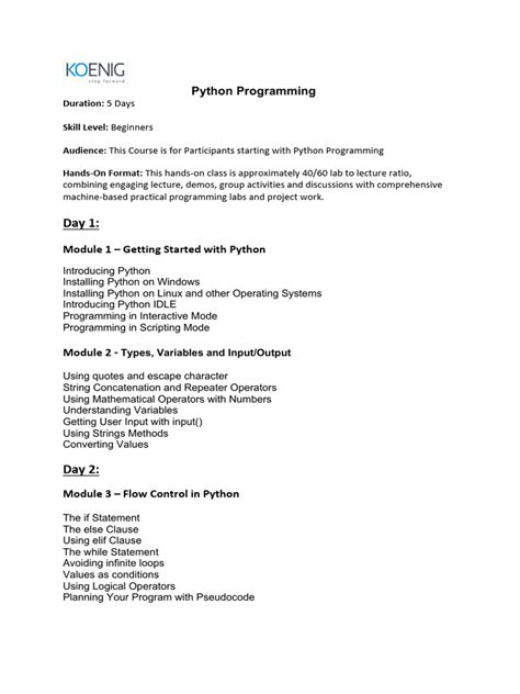 Python Programming 1 Pdf Method Computer Programming