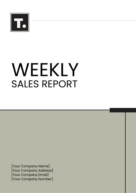 Free Weekly Sales Report Template To Edit Online