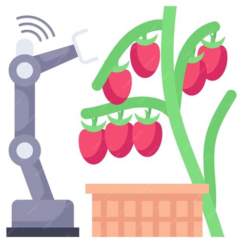 Premium Vector An Automated Fruit Harvesting Robot By Using Deep Learning Concept Vector Smart