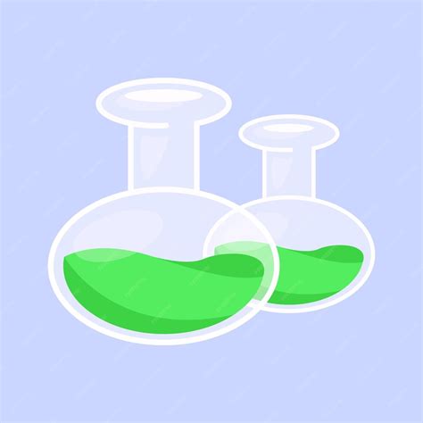 Premium Vector Vector Scientific Experiment In Laboratory Flask