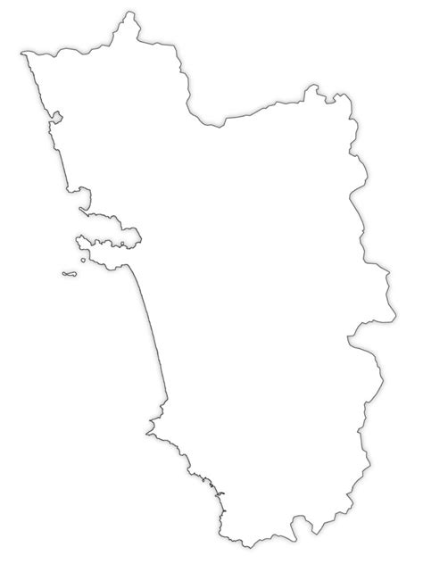 Goa Outline Map Goa Blank Map