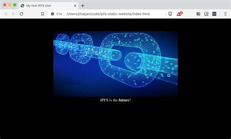 hosting a static website with ipfs jj s world
