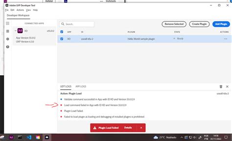 How To Solve Erros When Load Pluginxd On Uxp Uxp Plugin Api Adobe Creative Cloud