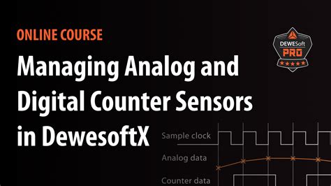 Analog And Counter Sensor Editor In Dewesoft Online Course
