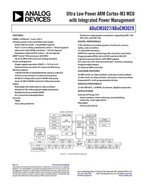 Pdf Ultra Low Power Arm Cortex M3 Mcu With Integrated €¦ · Ultra Low Power Arm Cortex M3 Mcu