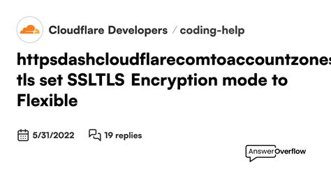 Toaccountzonessl Tls Set Ssltls Encryption Mode To Flexible