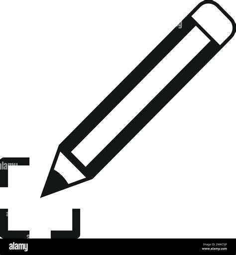 Pen Handwriting Access Icon Simple Vector Human Security Biometric Approve Stock Vector Image