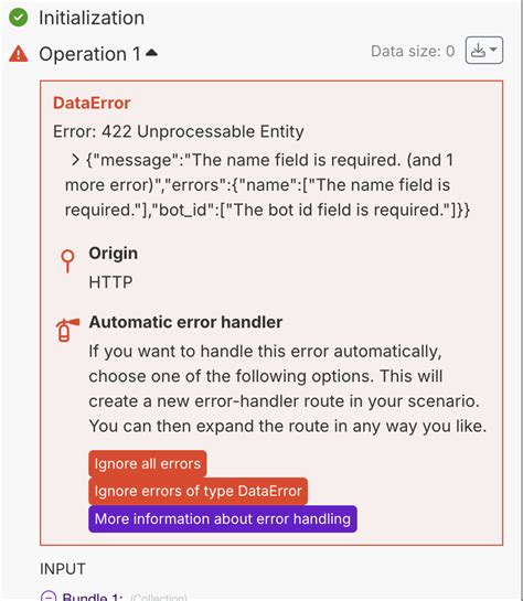 Error 422 Unprocessable Entity Many Chat Integration How To Make