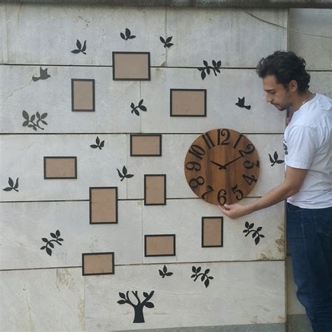 خرید و قیمت تابلو آلبوم عکس قاب عکس دیواری و ساعت دیواری چوبی درخت