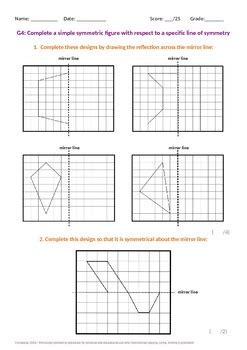 Geometry Completing Symmetrical Patterns By Mr Longs Math Tpt