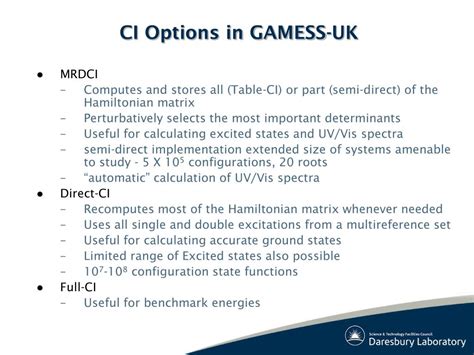 Ppt Chpc Gamess Uk Workshop Powerpoint Presentation Free Download Id5140110