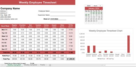 Time Sheet Excel Template Eloquens