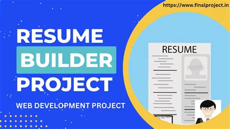 Github Projects Developerresume Builder Web Development Final Year