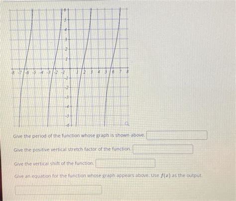 Solved 8 7 6 5 4 3 2 2 5 6 5 6 Give The Period Of The Chegg Com