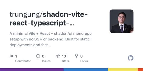 Github Trungungshadcn Vite React Typescript Monorepo A Minimal Vite