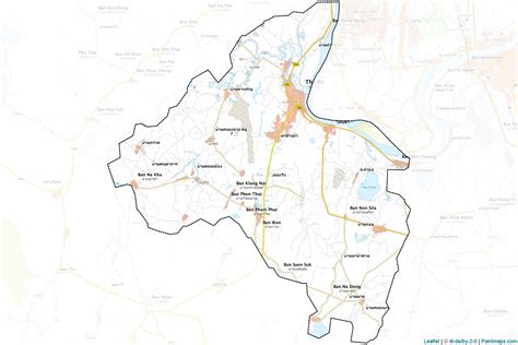 Make Printable Tha Bo Maps With Border Masking Cropping Using Leaflet Osm