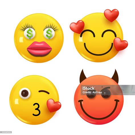 3d 아이콘 노란색 미소 이모티콘 세트 아이콘 스마일 이모티콘을 설정합니다 벡터 0명에 대한 스톡 벡터 아트 및 기타 이미지 0명 3차원 형태 개체 그룹 Istock