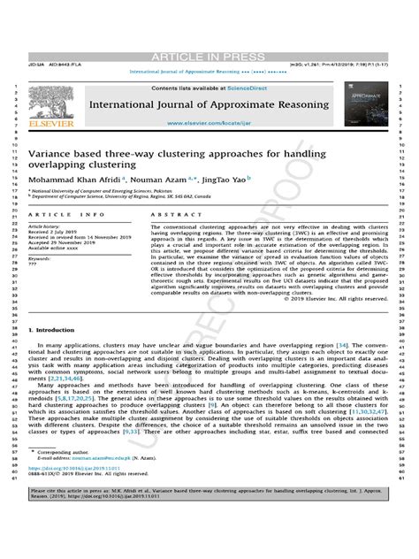 Variance Based 3wc Pdf