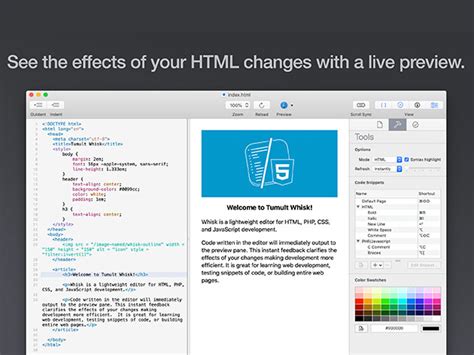 Tumult Whisk 20 Html And Php Editor Stacksocial
