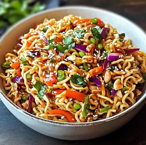 Crunchy Asian Ramen Noodle Salad