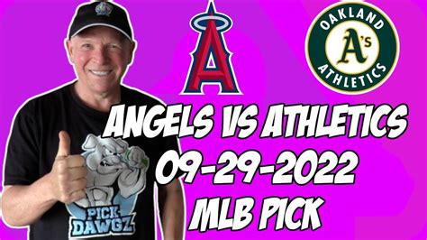 Los Angeles Angels Vs Oakland As 92922 Mlb Free Pick Free Mlb Betting Tips Youtube