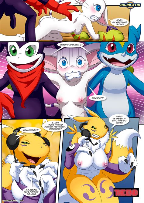 Rule 34 Anthro Big Breasts Breasts Comic Comic Page Dialogue Digihentai Digimon Digimon