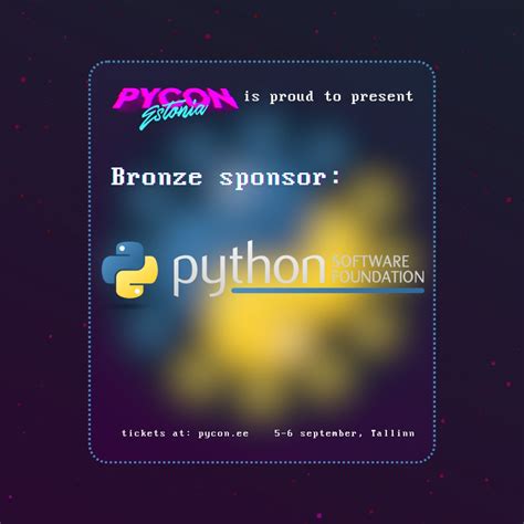 We Are Happy To Announce That The Python Software Foundation Is