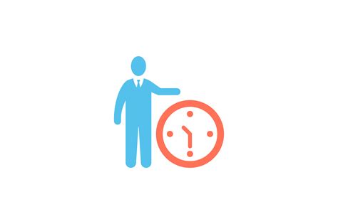 Man And Clock Flat Icon Vector Graphic By Riduwanmolla Creative Fabrica