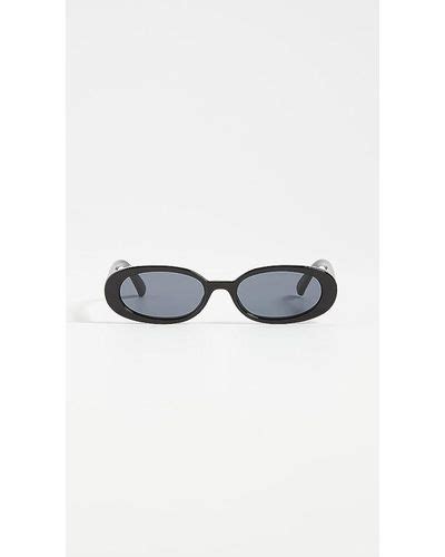 Black Le Specs Sunglasses For Women Lyst