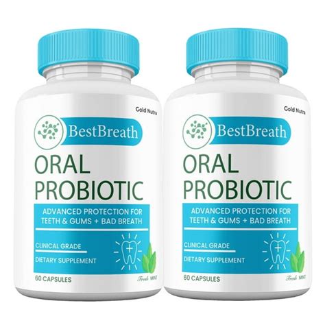 Probiotiv Oral Probiotics For Teeth Gums Dry Mouth Breath Freshener 30