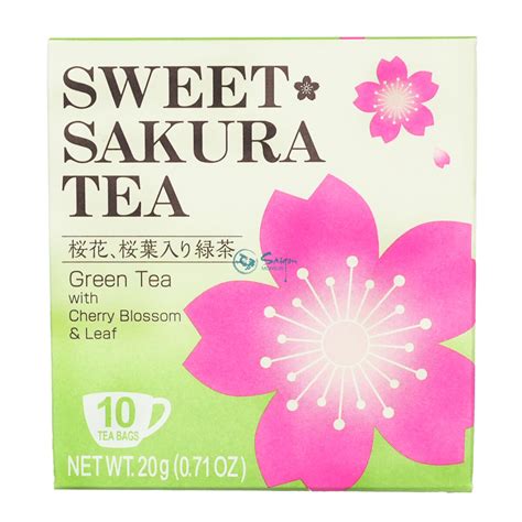Sakura Green Tea With Cherry Blossom 20g Online