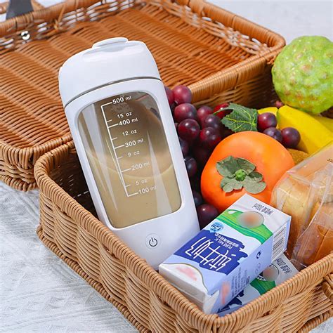 쉐이크통 Usb 충전식 전기 단백질 셰이커 병 유청 분말 혼합 스포츠 피트니스 체육관 야외 여행 650ml 티몬