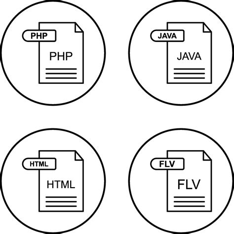 Php And Java Icon 44679094 Vector Art At Vecteezy