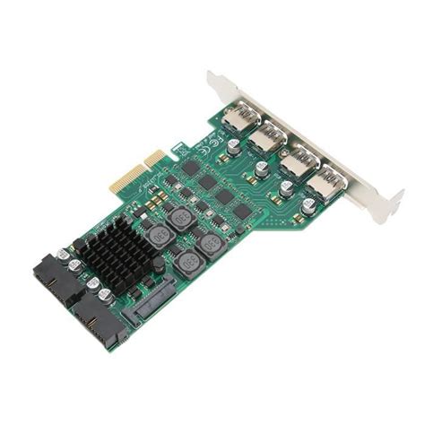 Carte D Extension Pcie Vers Usb Hurrise Canaux Alimentation A Vitesse Gbps