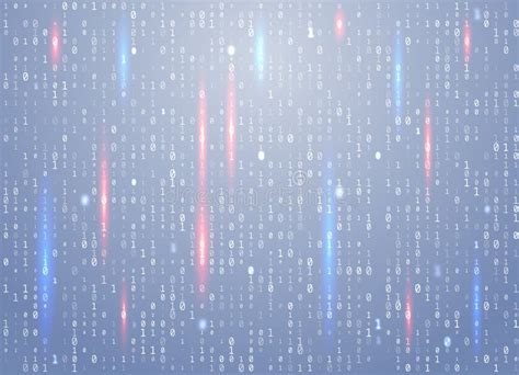 Vector Binary Code Background With Highlight An Important Element